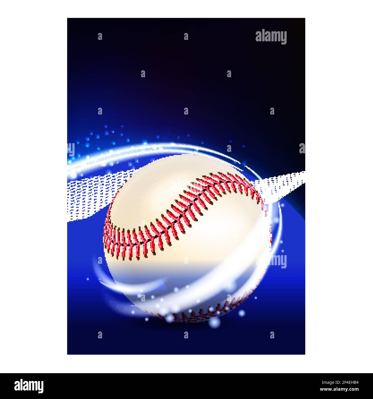 Baseball Team Activity Sport Notice Banner Vector Stock Vector Image ...