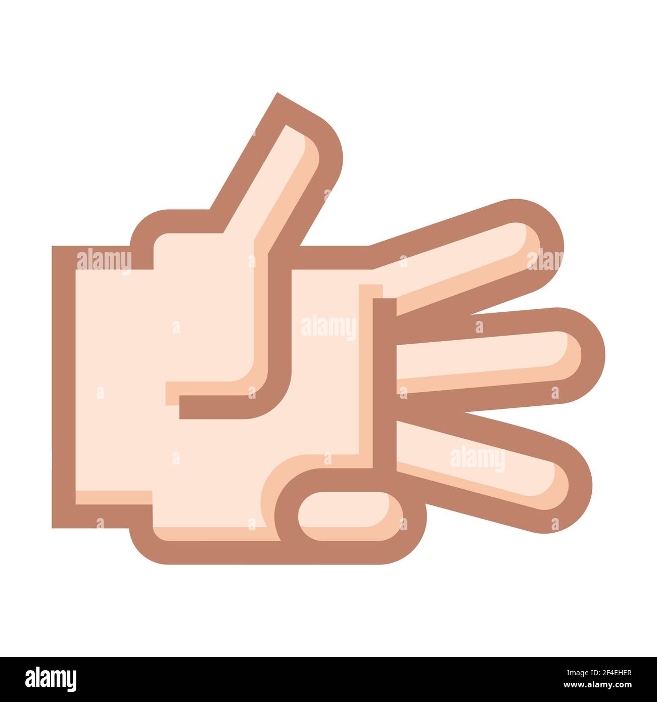 Stylized drawing of hands. Hands illustration. Hands icons. Vector ...