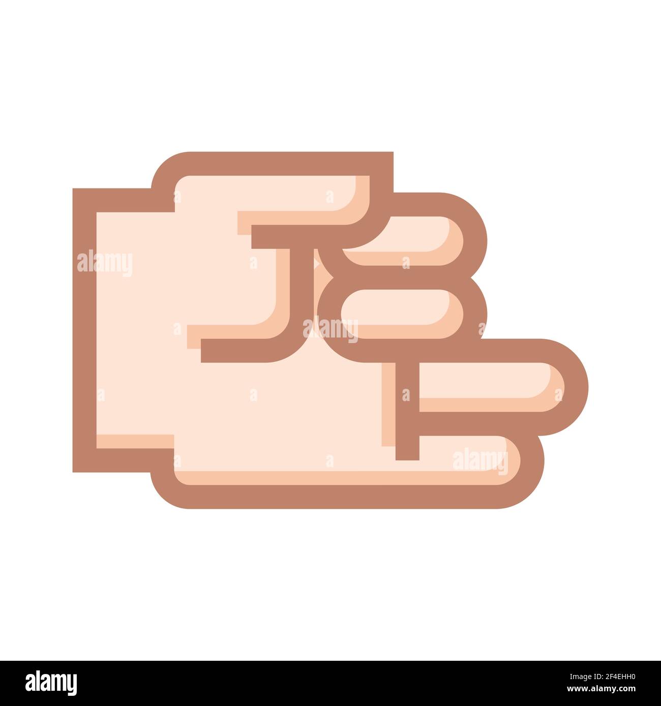 Stylized drawing of hands. Hands illustration. Hands icons. Vector ...