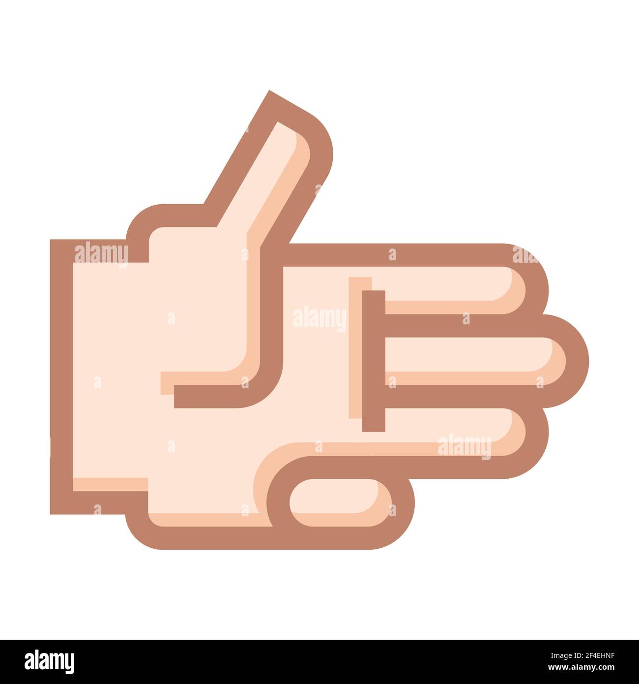 Stylized drawing of hands. Hands illustration. Hands icons. Vector ...