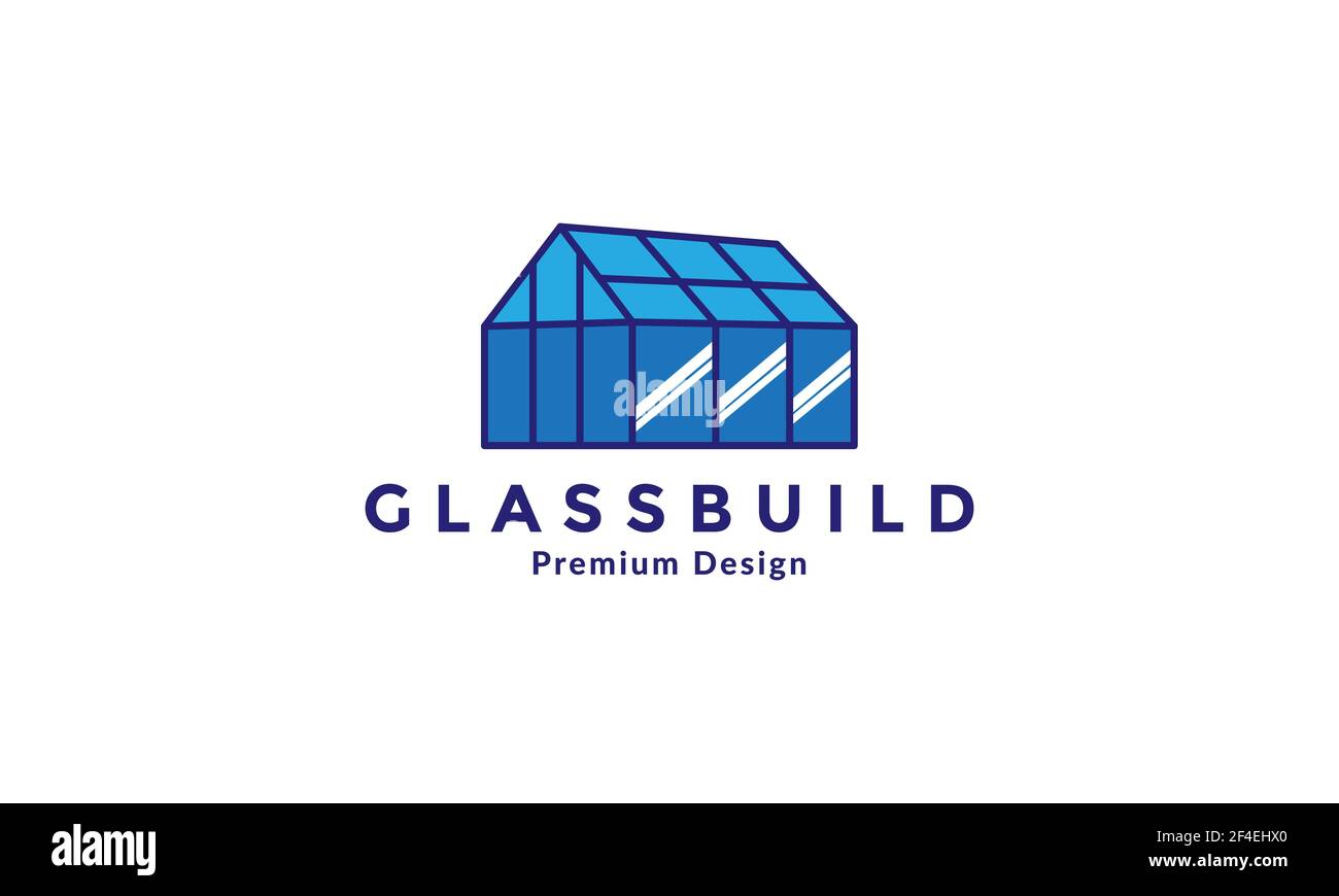 glass building industry factory logo vector symbol icon design ...