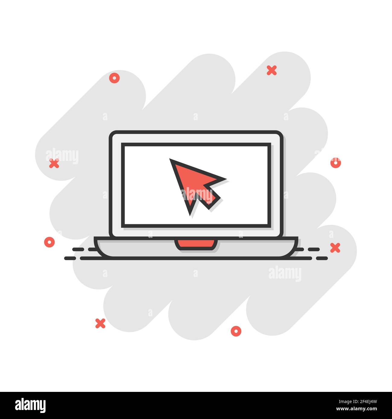 Cartoon computer screen Stock Vector Images - Alamy