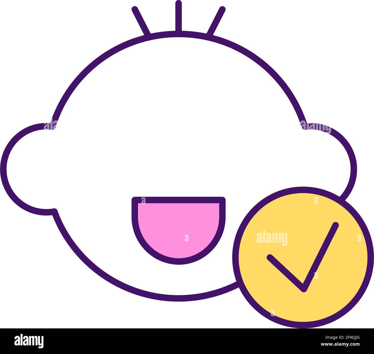 Baby feeding RGB color icon Stock Vector Image & Art - Alamy