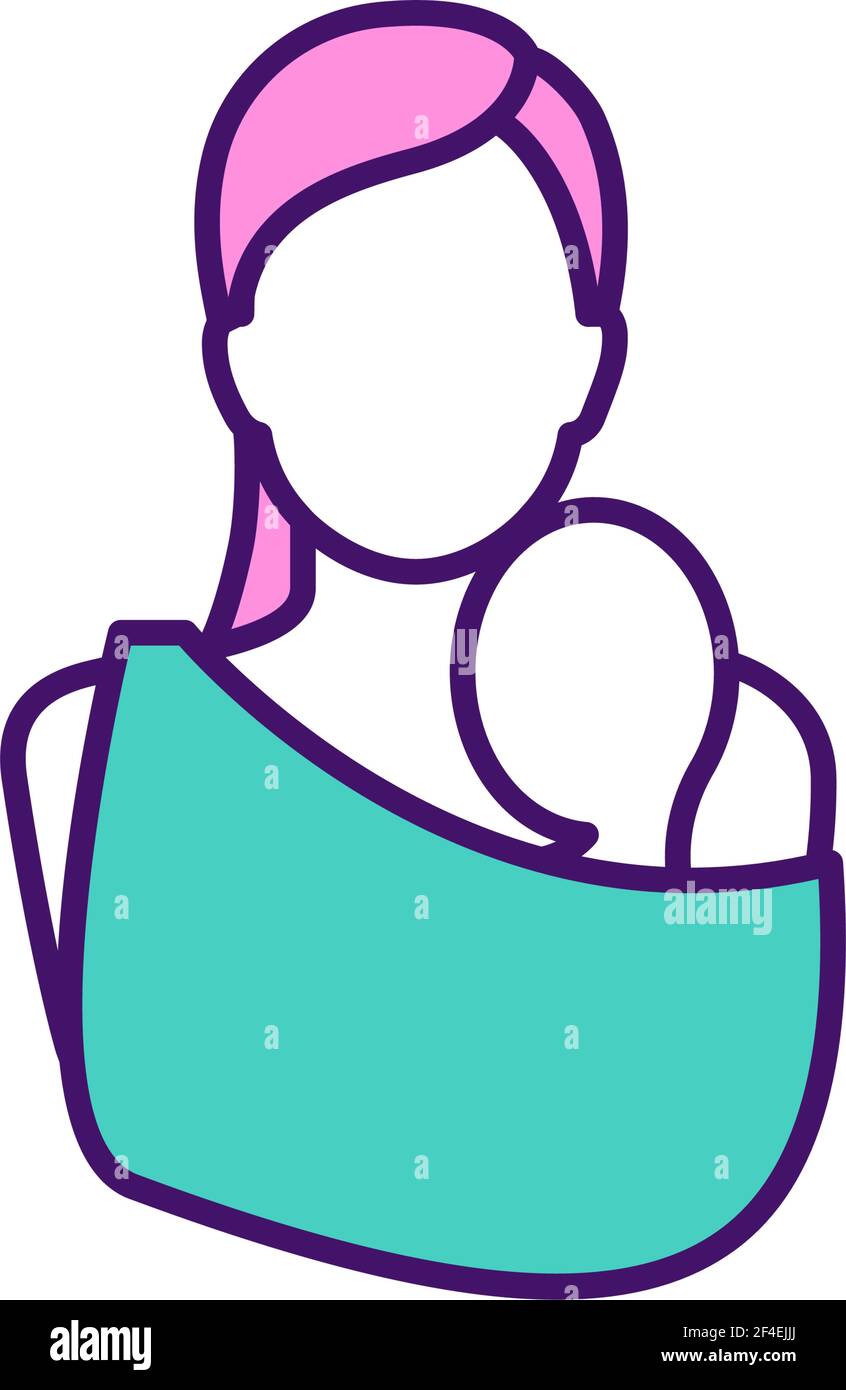 Kangaroo care RGB color icon Stock Vector Image & Art - Alamy