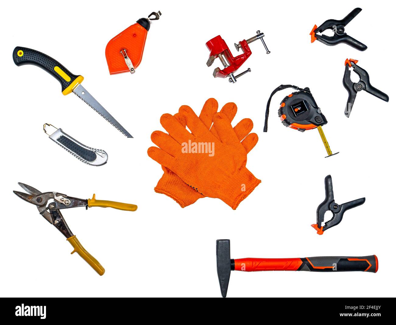 Construction worker drywall tool Cut Out Stock Images & Pictures - Alamy