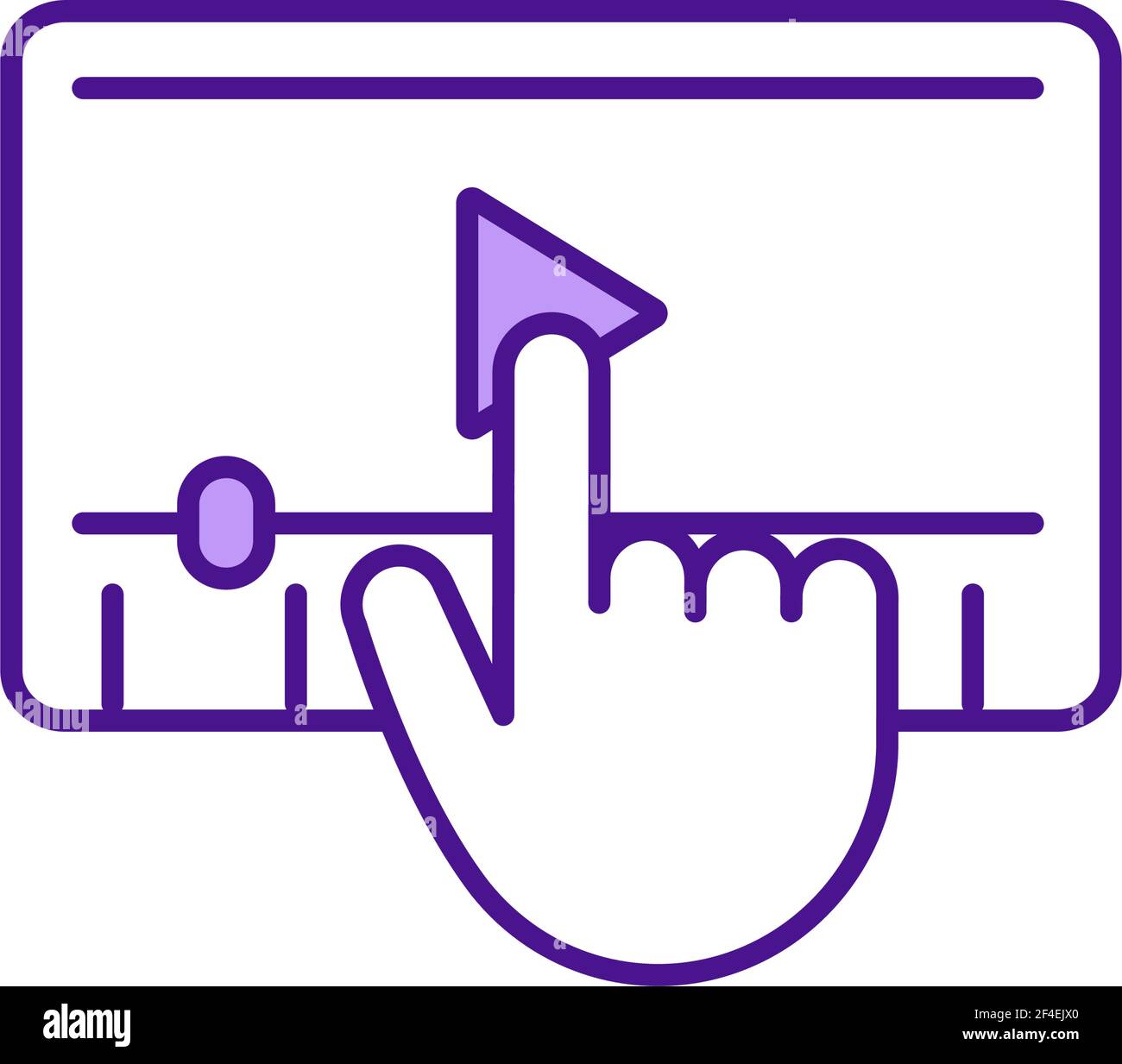 Video streaming service RGB color icon Stock Vector Image & Art - Alamy