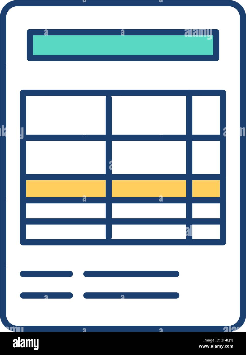 Financial report RGB color icon Stock Vector Image & Art - Alamy