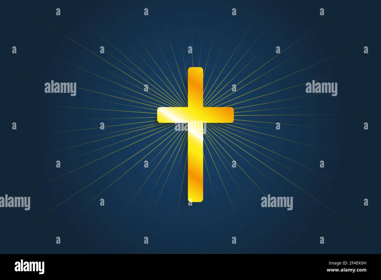 Easter. The symbol of the cross - the resurrection of Jesus Christ with ...