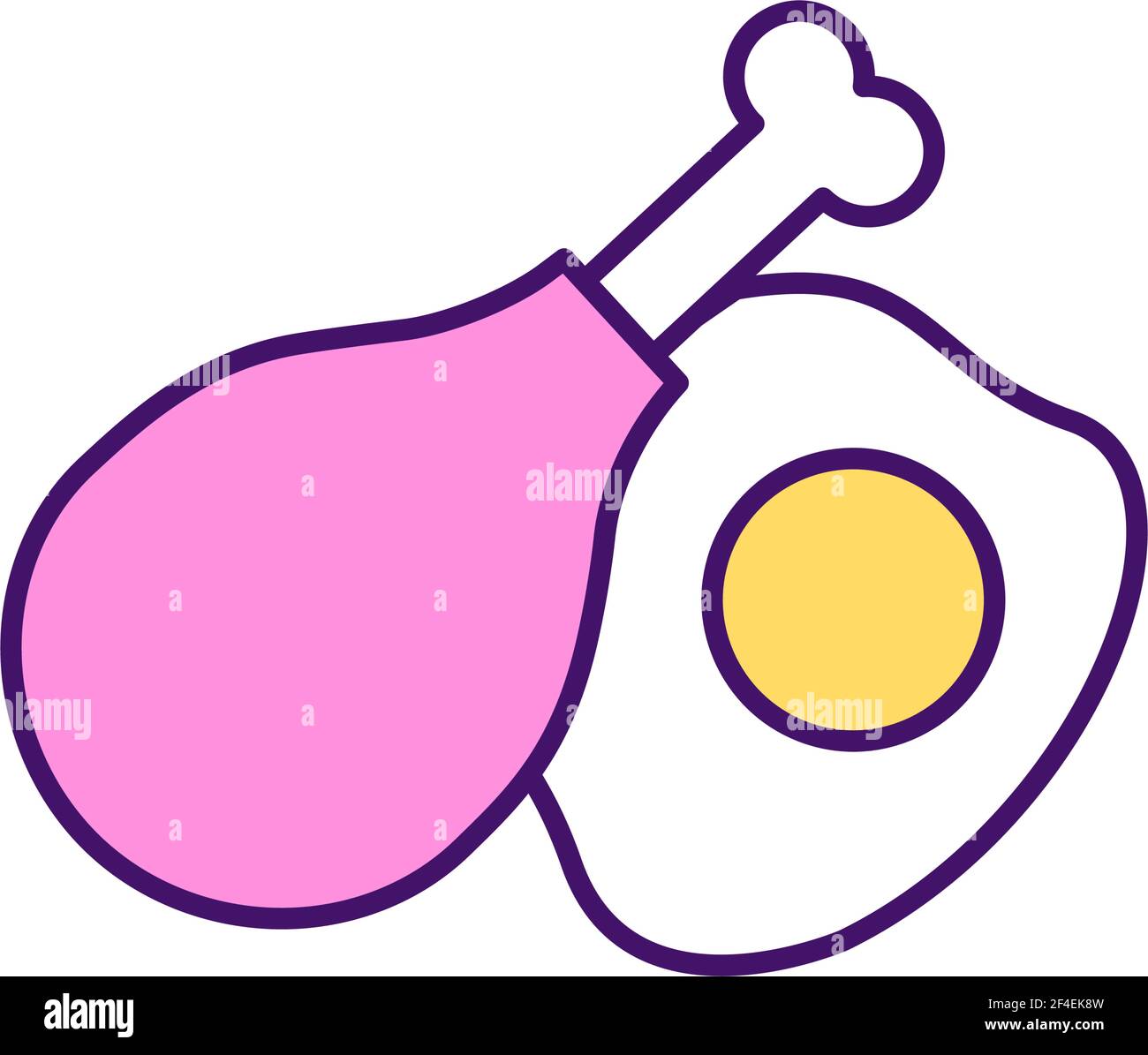 Dairy products icon simple Cut Out Stock Images & Pictures - Alamy