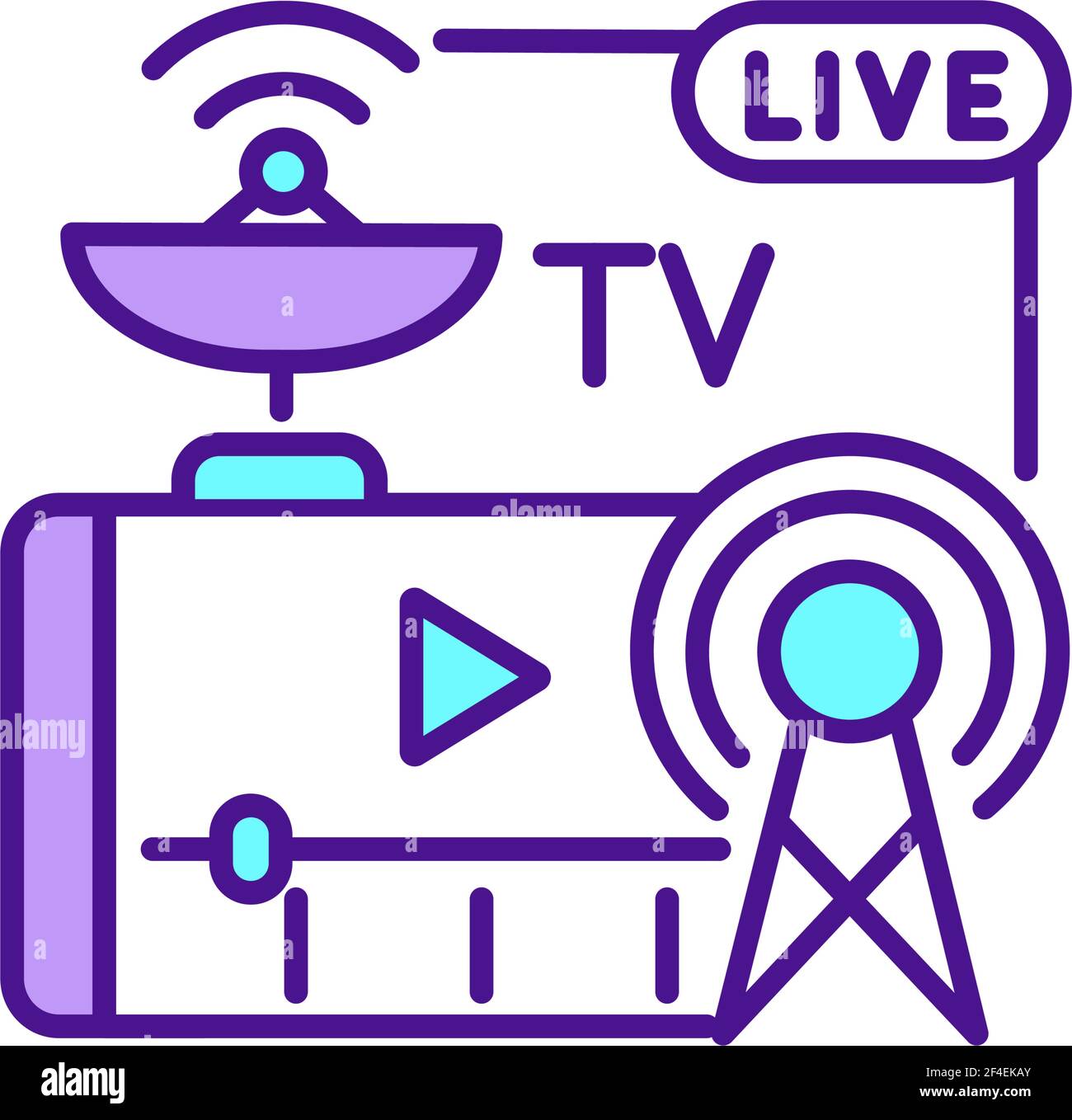 Tv streaming services concept Stock Vector Images - Alamy