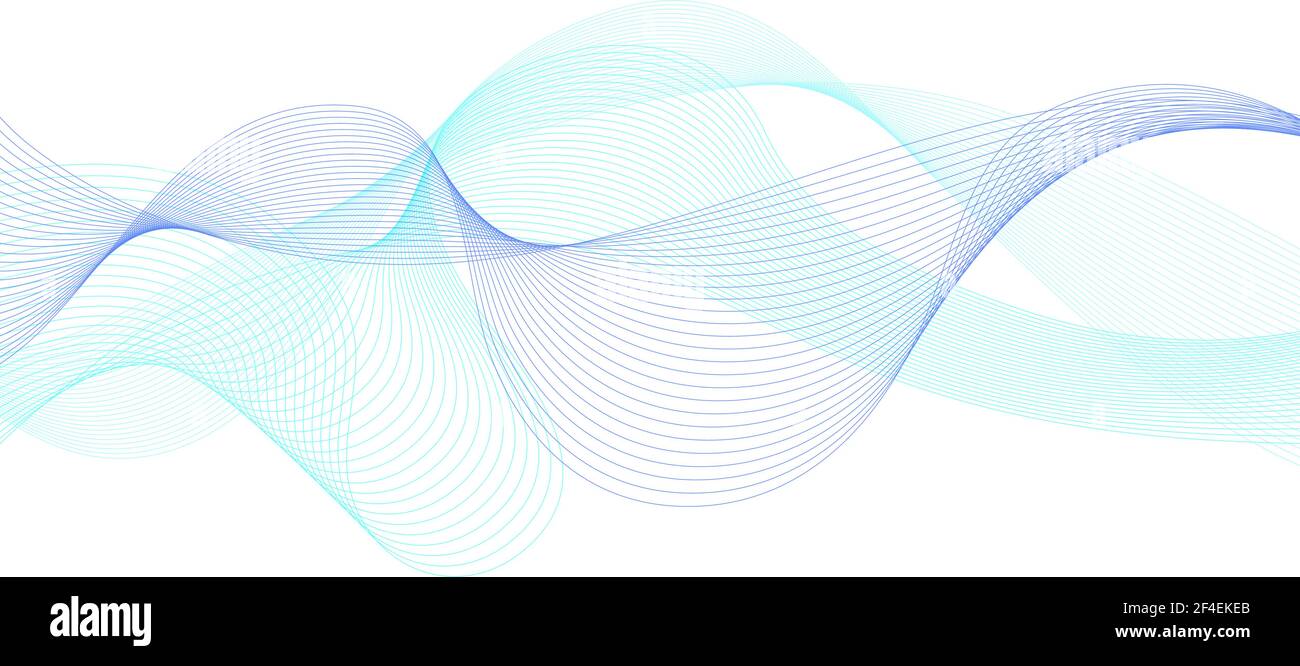 Water Lines Concept Design With Text Space. Elegant Cute Design Without ...