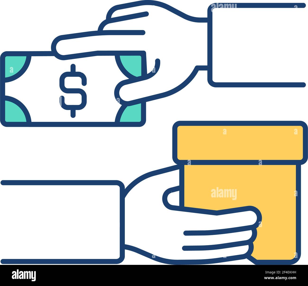 Purchasing process Stock Vector Images - Alamy