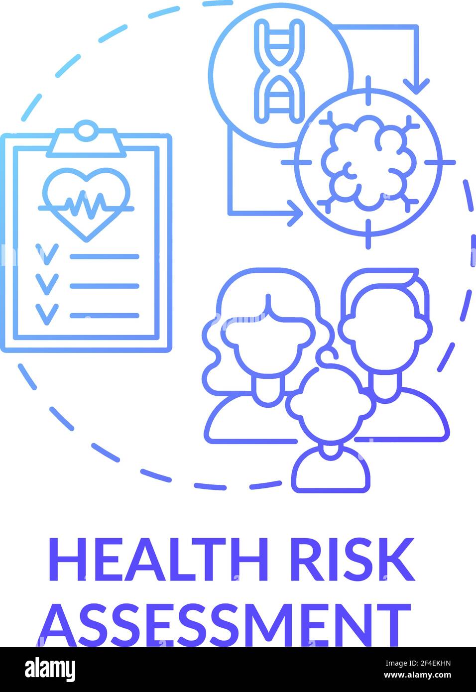 Health risk assessment blue gradient concept icon Stock Vector Image ... Health risk assessment blue gradient concept icon Stock Vector Image ...