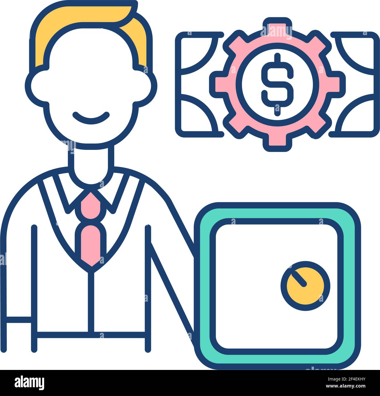 Bank account RGB color icon Stock Vector Image & Art - Alamy