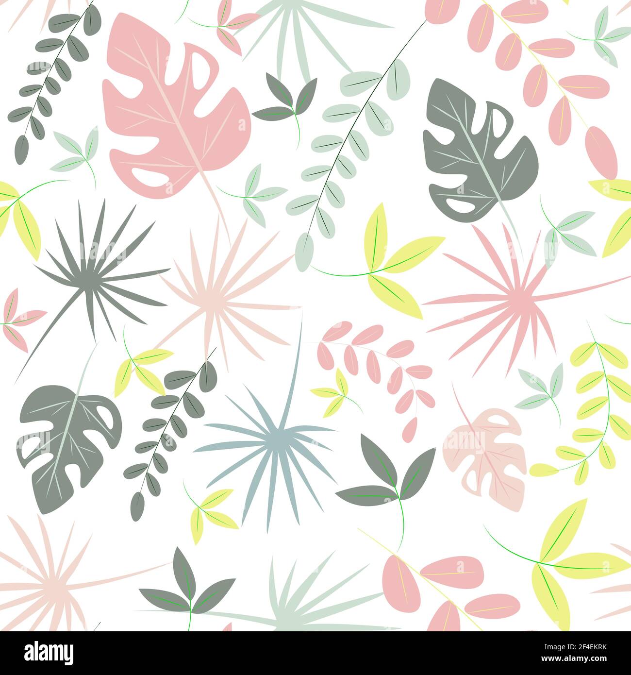 Delicate wild leaves pattern hi-res stock photography and images - Alamy