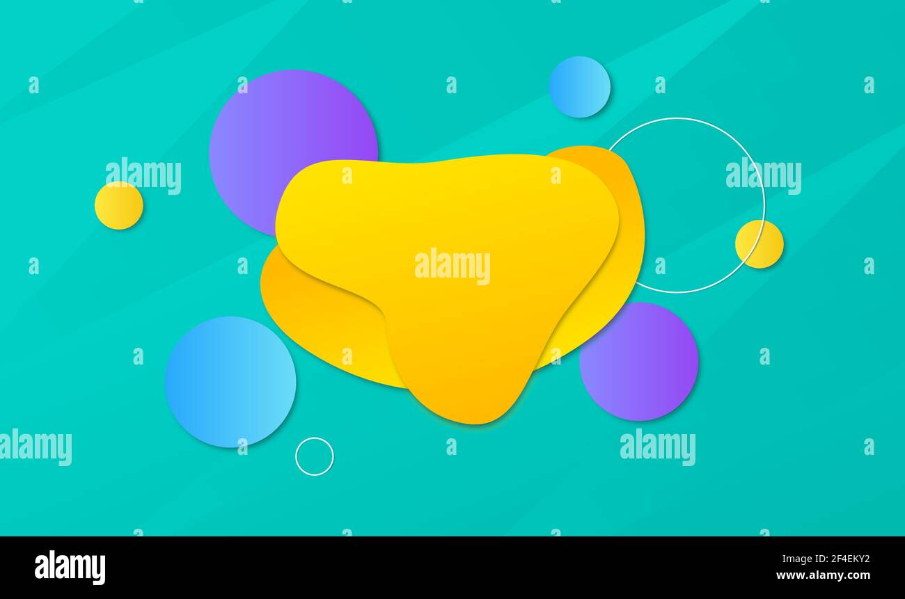 Abstract fluid shape geometric background. Vector illustration Stock ...