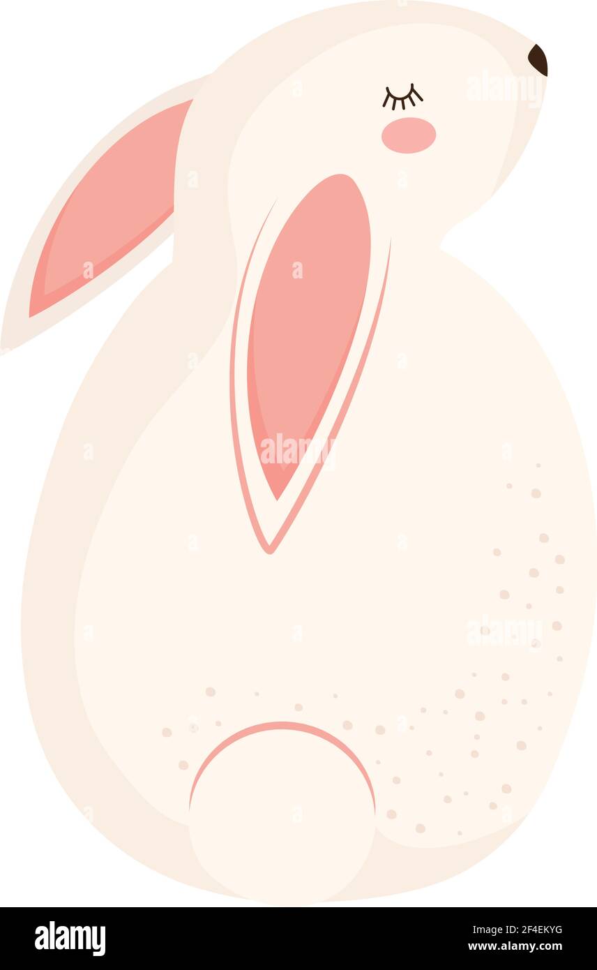 cute rabbit back Stock Vector Image & Art - Alamy