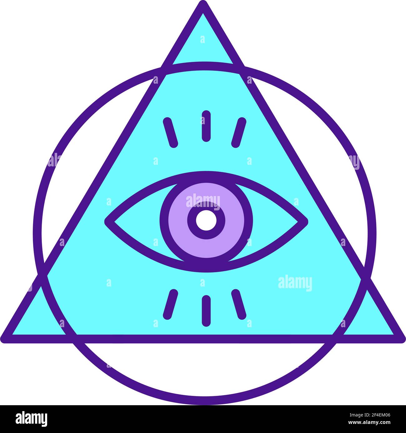 Conspiracy theory RGB color icon Stock Vector Image & Art - Alamy