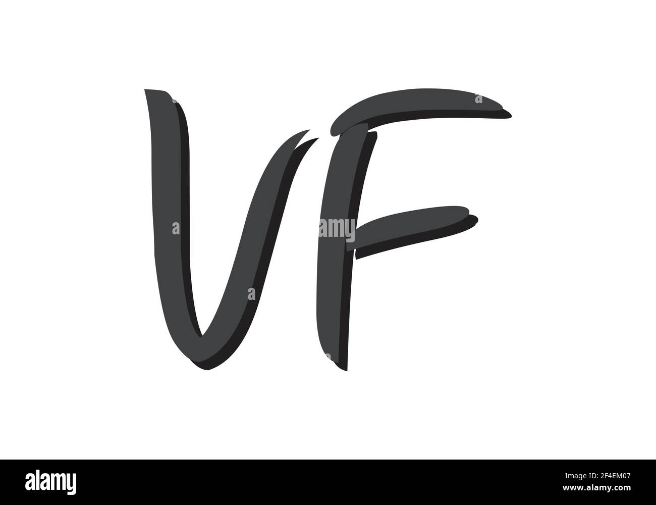V F Letter Logo Design. Creative V F Letters icon vector Stock Vector ...