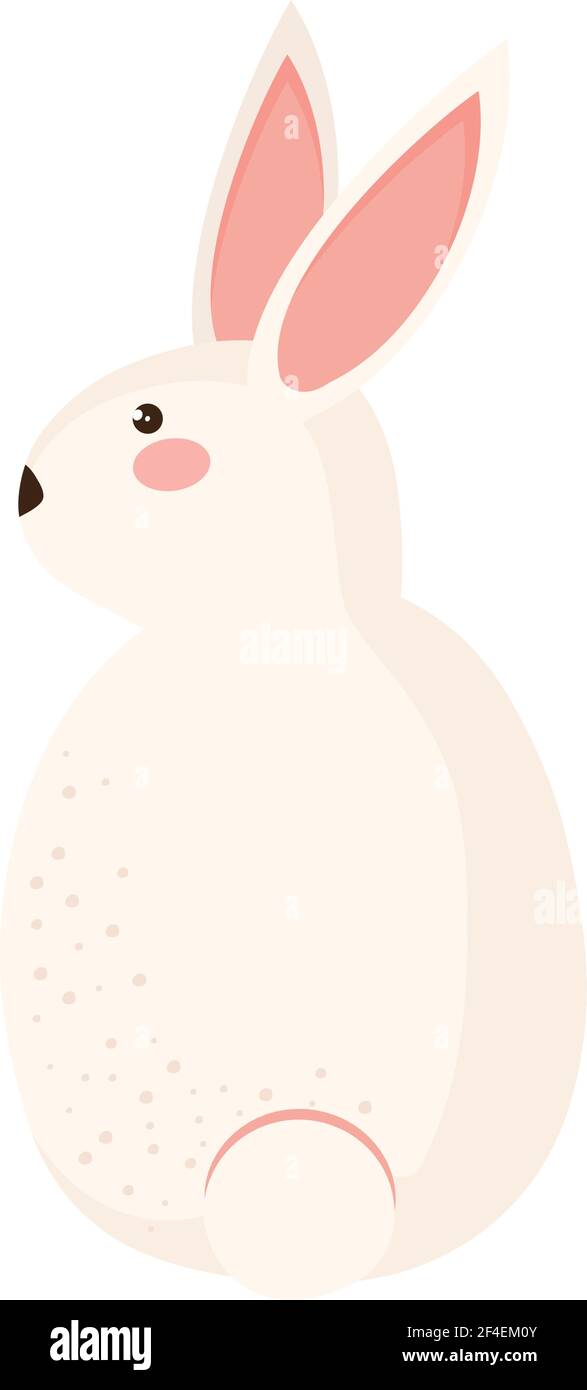 back cute rabbit Stock Vector Image & Art - Alamy
