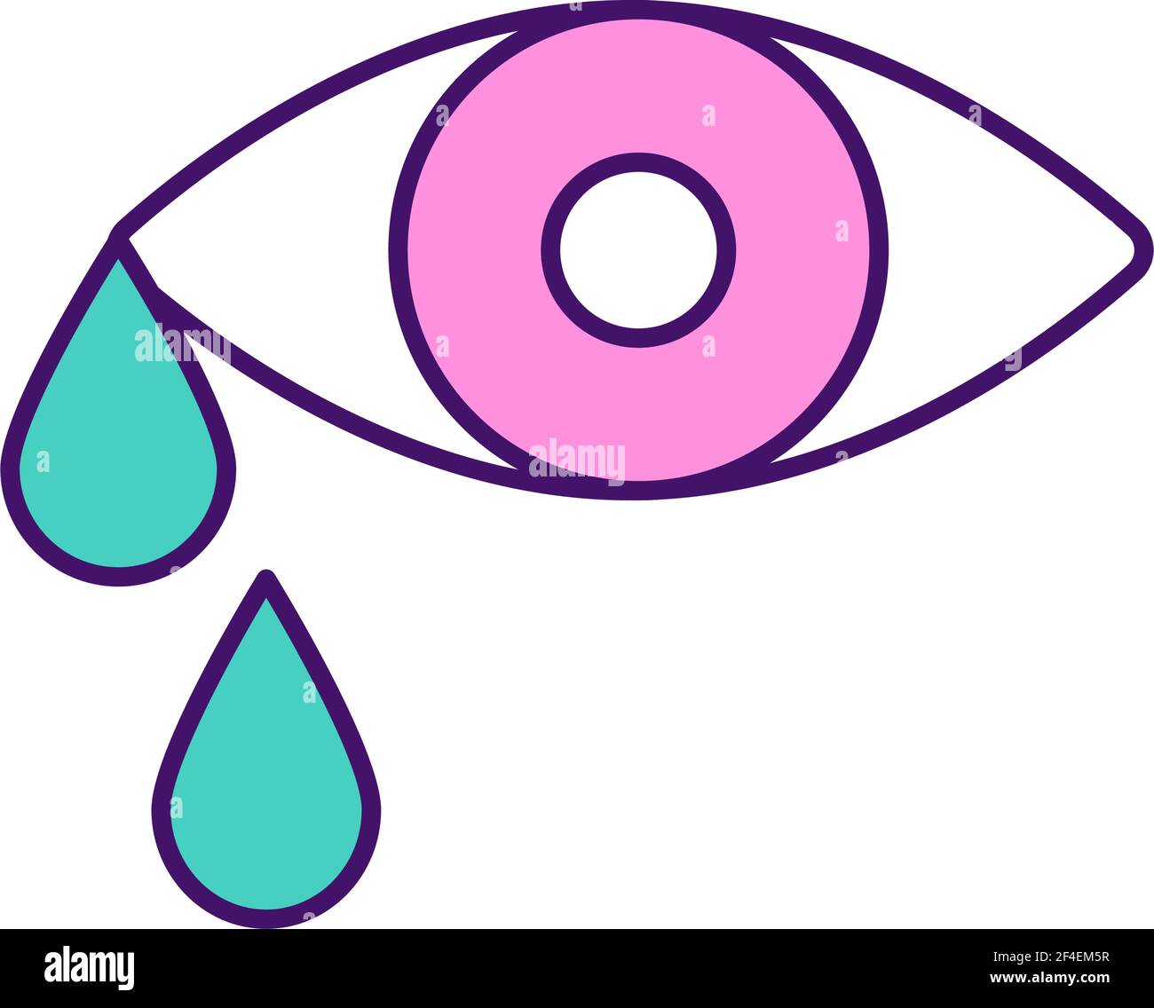 Weeping eye Stock Vector Images - Alamy