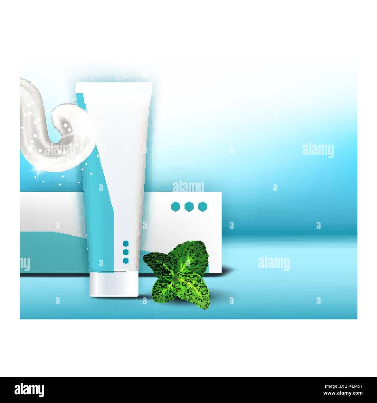 Toothpaste Creative Promotional Banner Vector Illustration banner Stock ...
