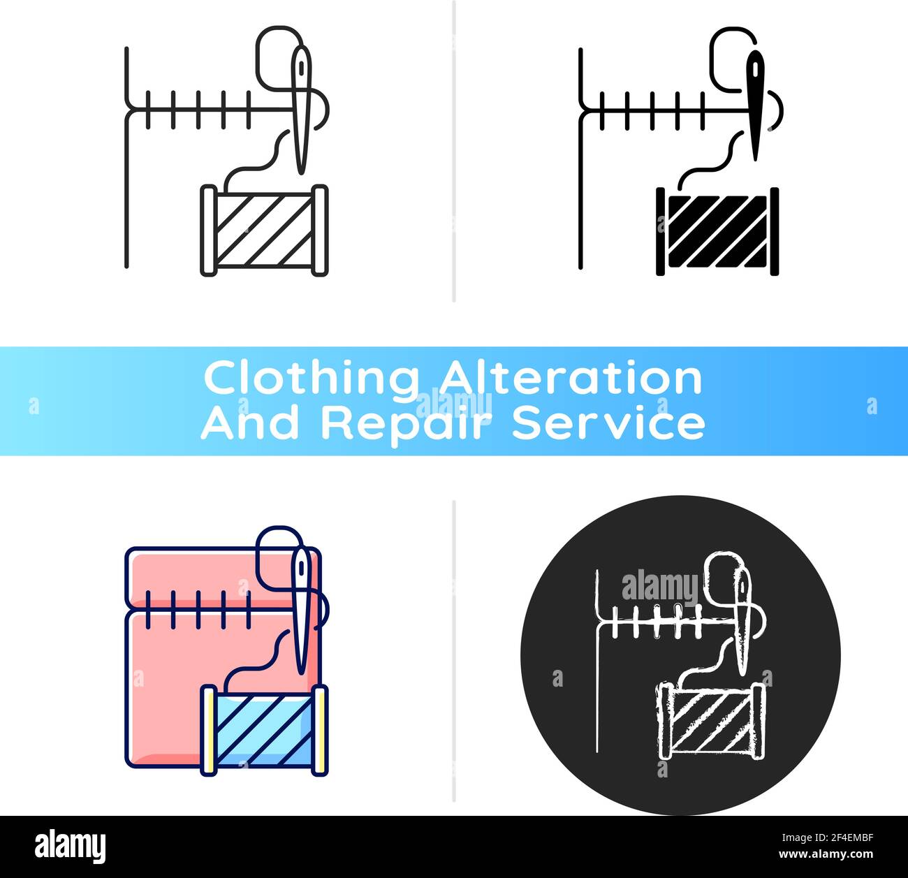 Thread restoration Stock Vector Images - Alamy