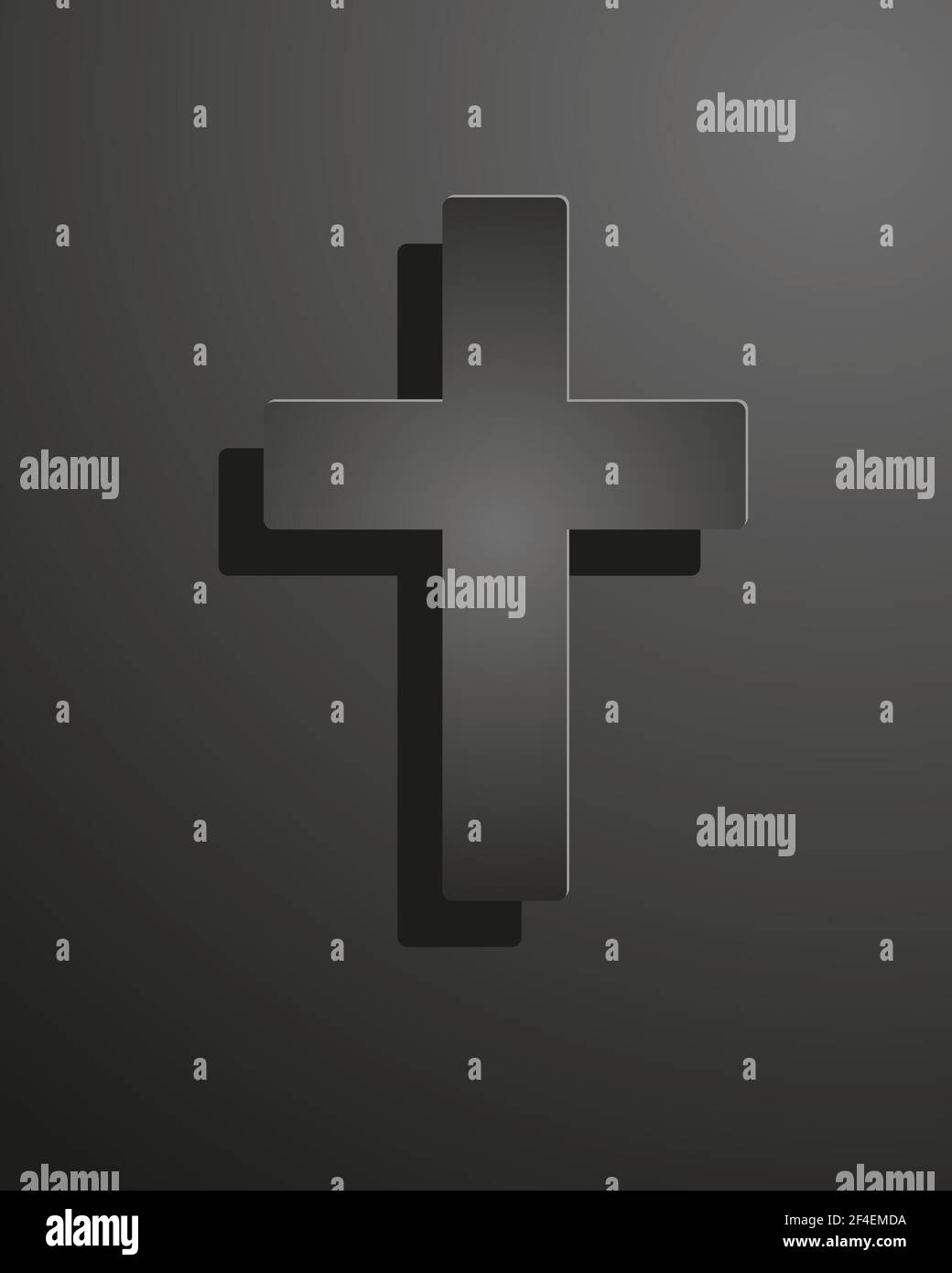 Easter. The symbol of the cross - the resurrection of Jesus Christ in ...