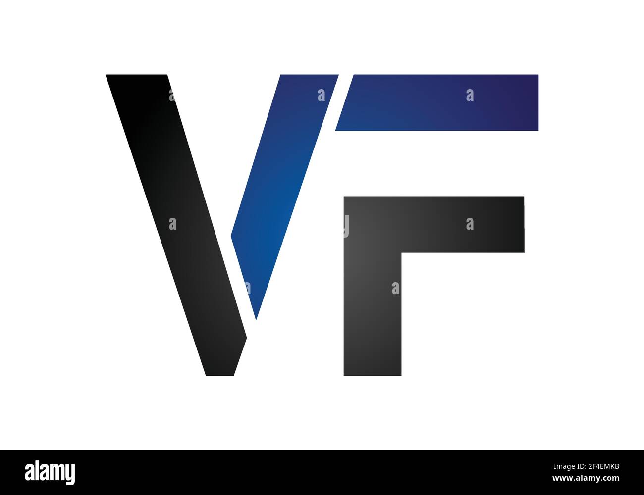 V F Letter Logo Design. Creative V F Letters icon vector Stock Vector ...