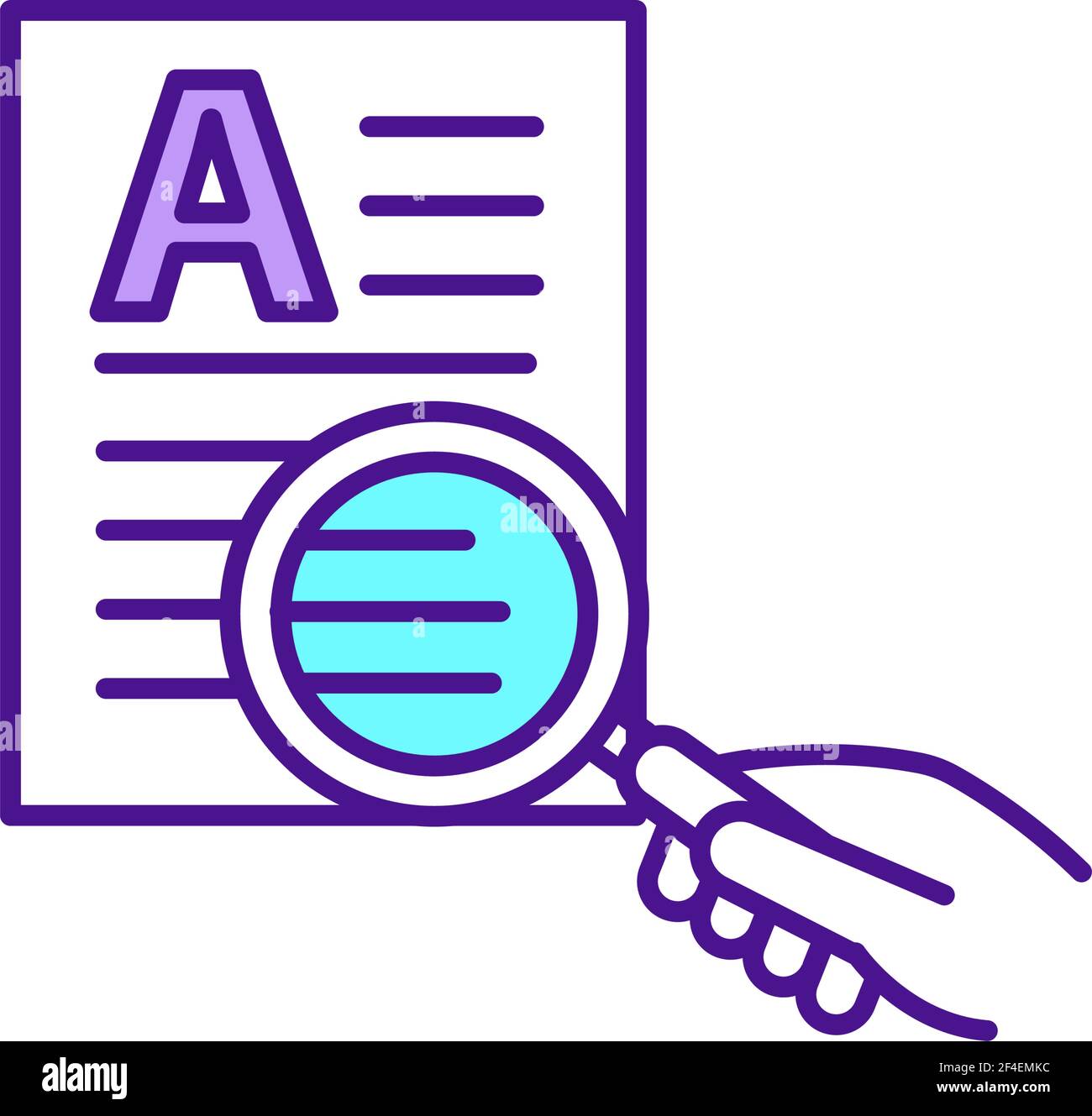 Context Recognition Rgb Color Icon Stock Vector Image And Art Alamy