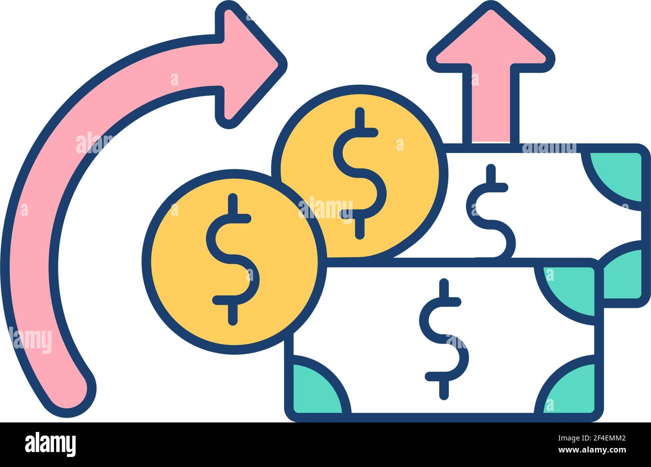 Circulation coins Stock Vector Images - Alamy