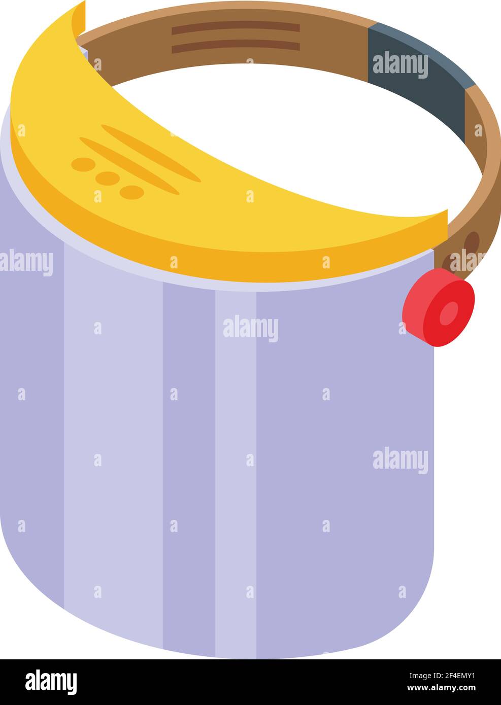 Cover face shield icon. Isometric of Cover face shield vector icon for ...