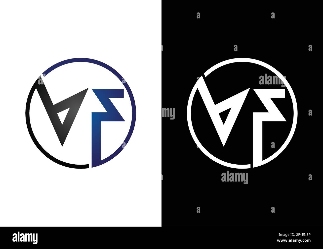 V F Letter Logo Design. Creative V F Letters icon vector Stock Vector ...