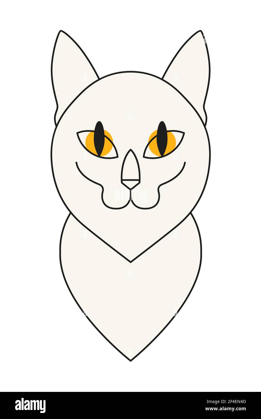Cat icon symbol isolated on white background Stock Vector Image & Art ...