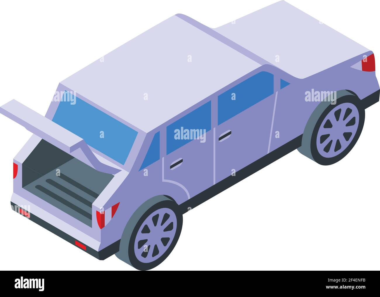 Trunk car icon. Isometric of Trunk car vector icon for web design ...