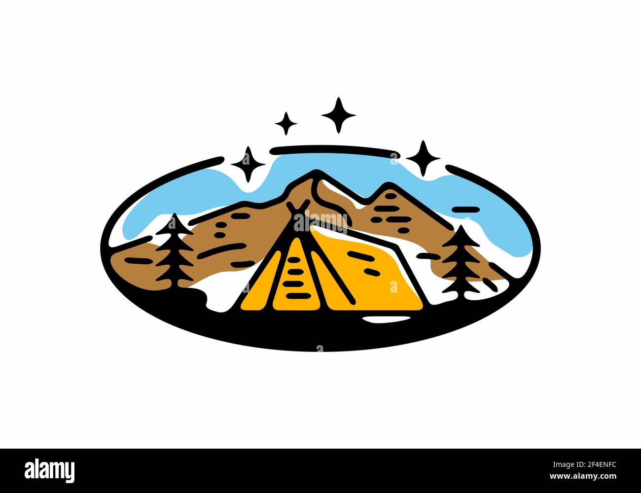 Colorful of camp area illustration design Stock Vector Image & Art - Alamy