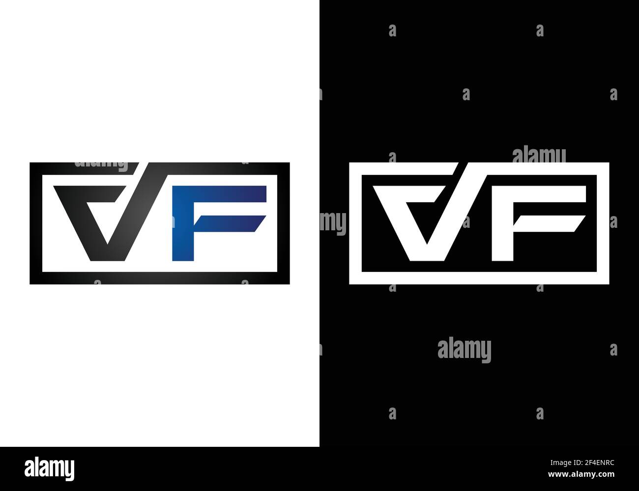 V F Letter Logo Design. Creative V F Letters icon vector Stock Vector ...