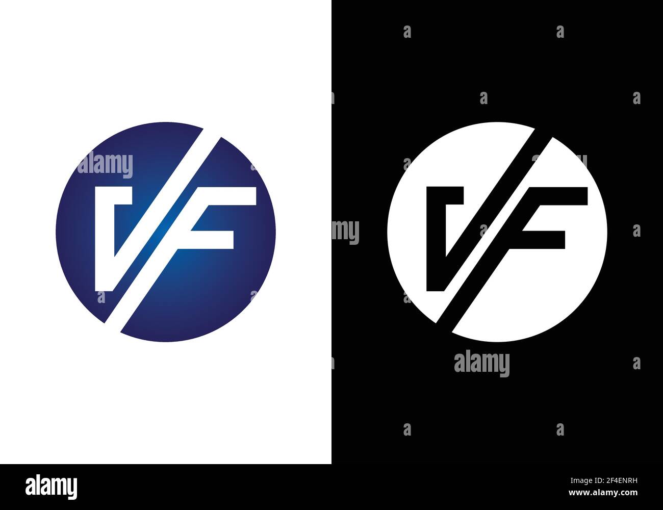 V F Letter Logo Design. Creative V F Letters icon vector Stock Vector ...