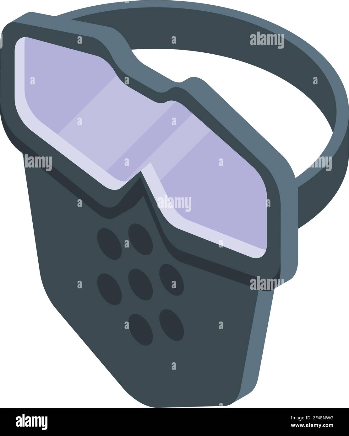 Face shield clean icon. Isometric of Face shield clean vector icon for ...
