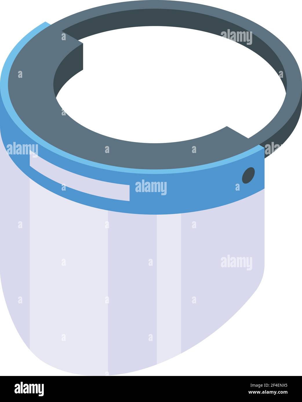 Protector face shield icon. Isometric of Protector face shield vector ...