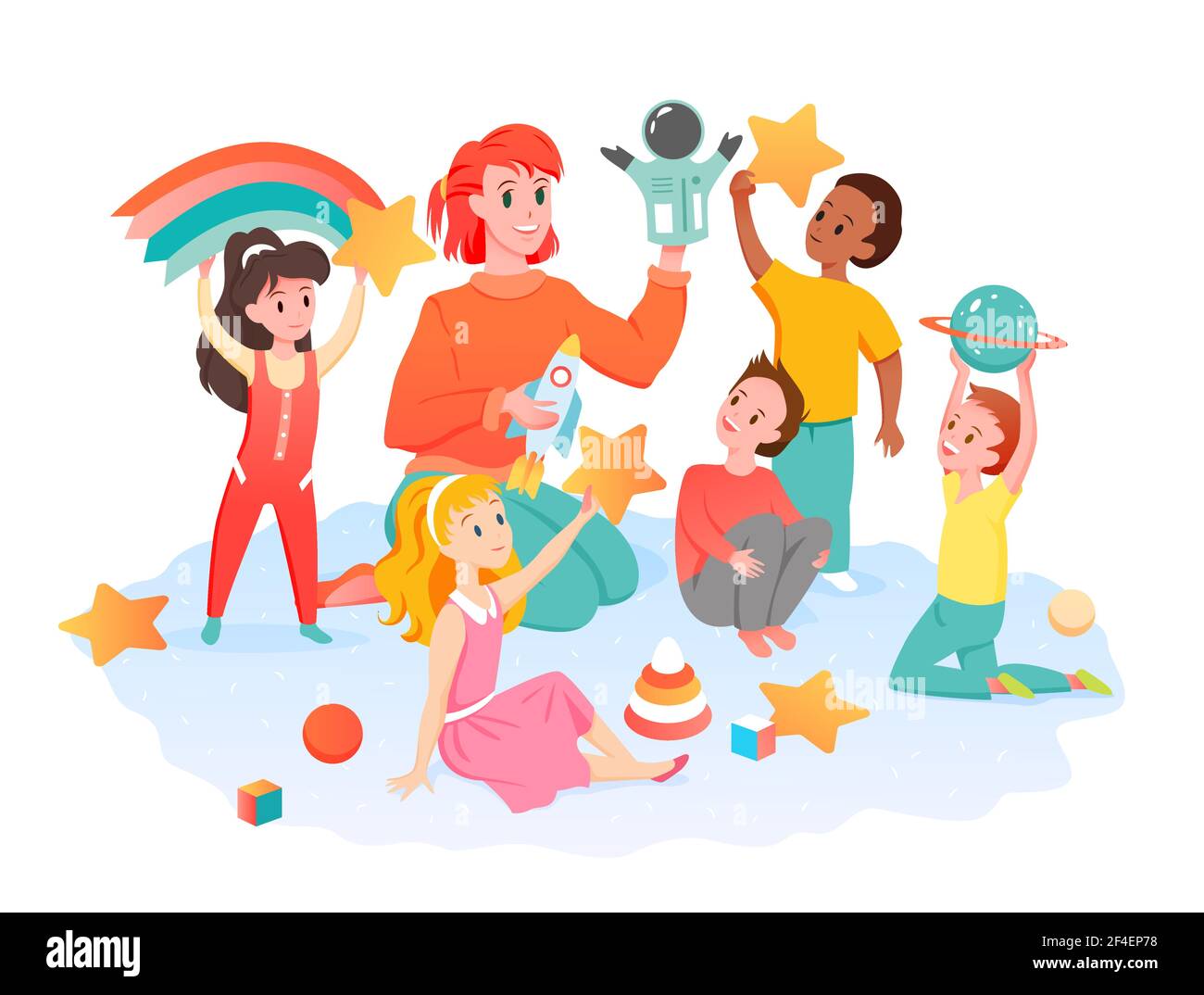 Preschool Teacher Cartoon