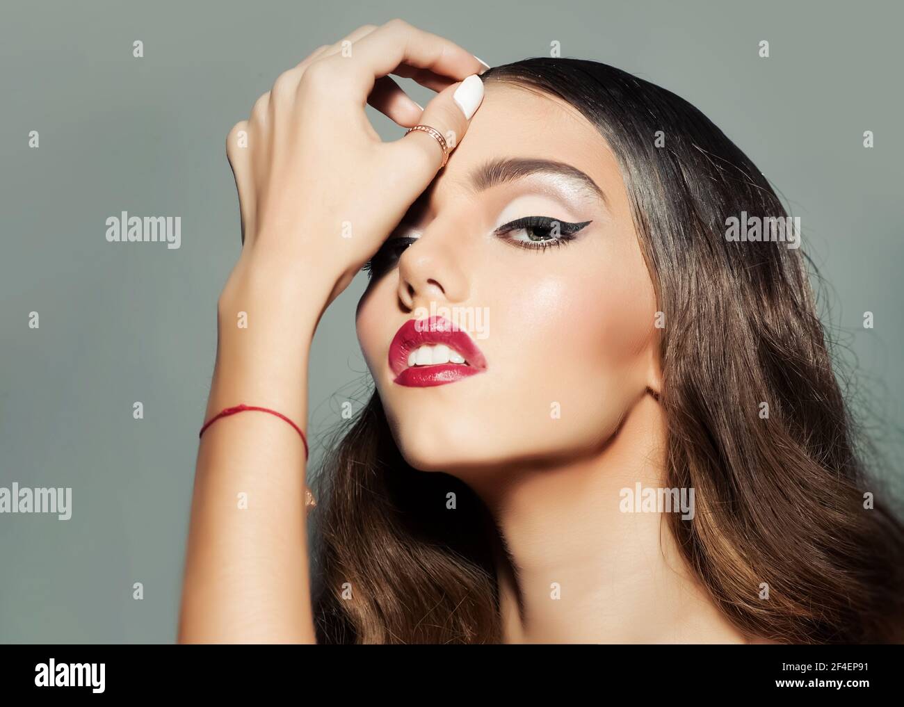 Beauty Woman Healthy Skin Concept Natural Makeup Beautiful Girl Model