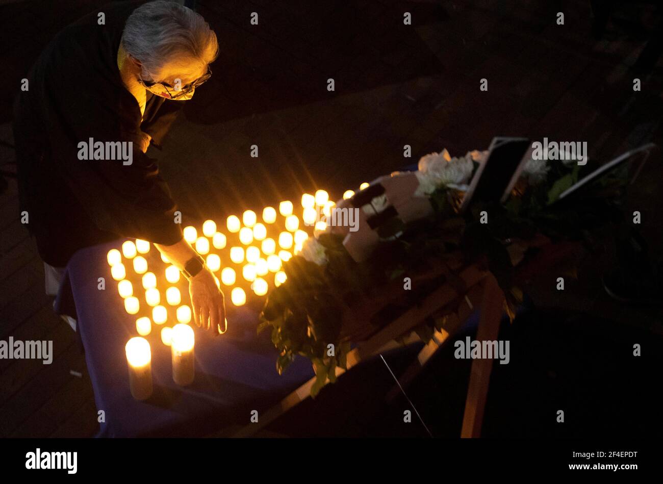 Los Angeles, California, USA. 20th Mar, 2021. Reverend Ray Fukumoto ...