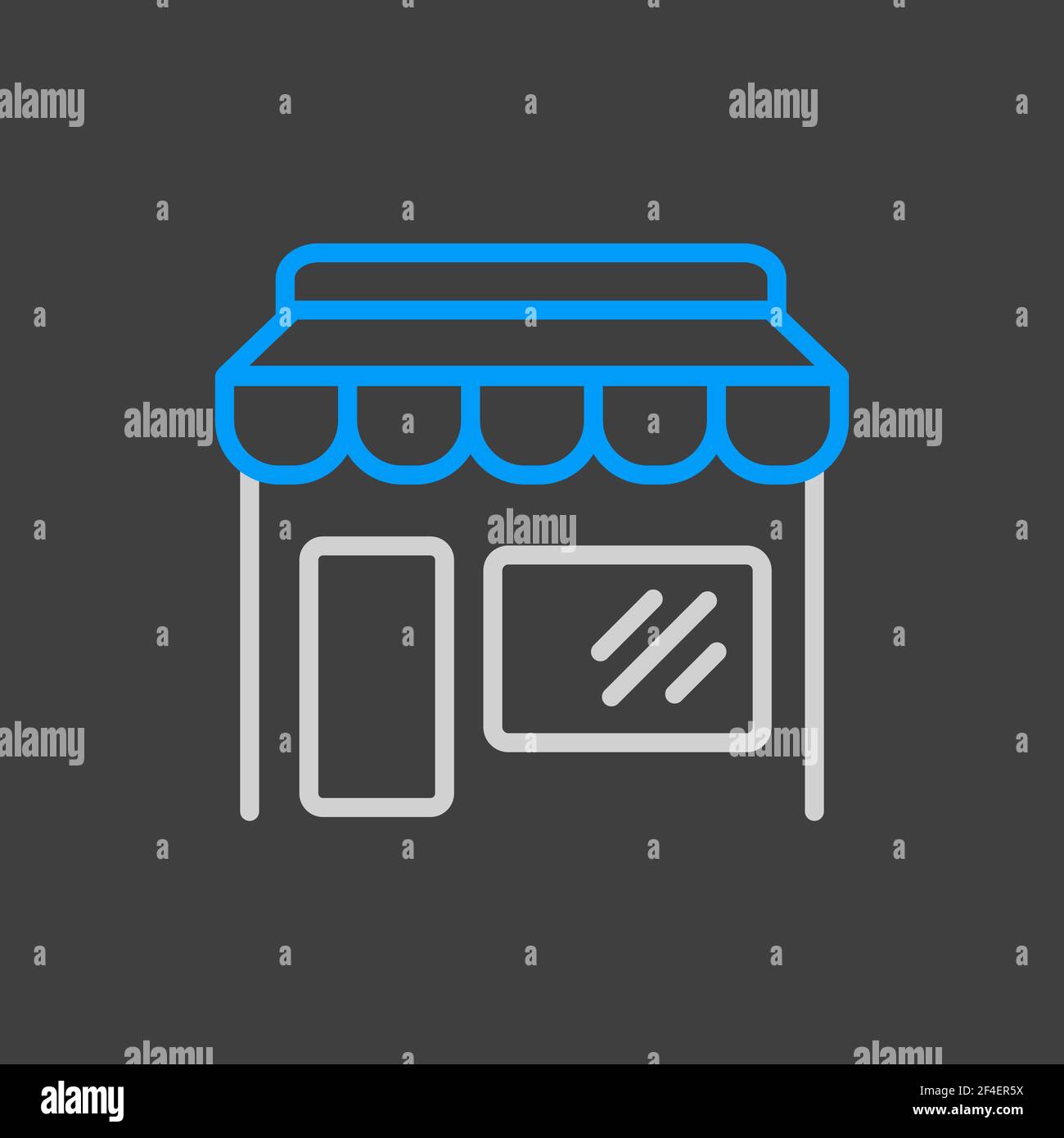 Store front isolated icon. E-commerce sign. Graph symbol for your web ...