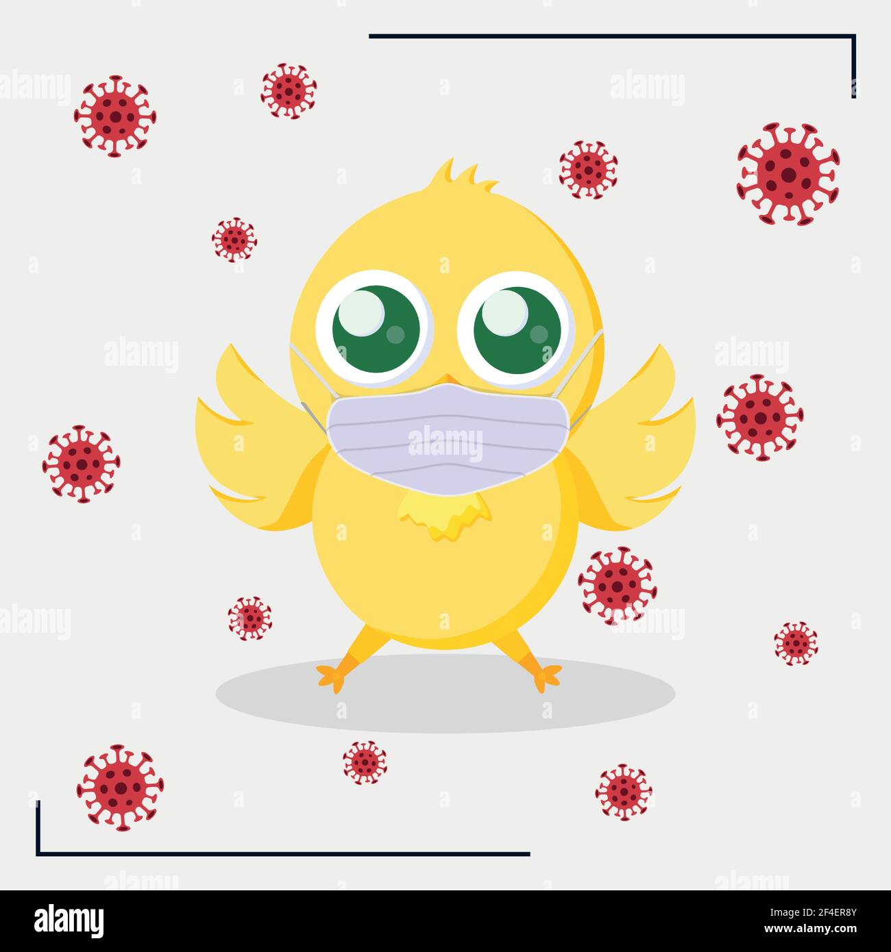 Cartoon illustration baby chick standing hi-res stock photography and ...