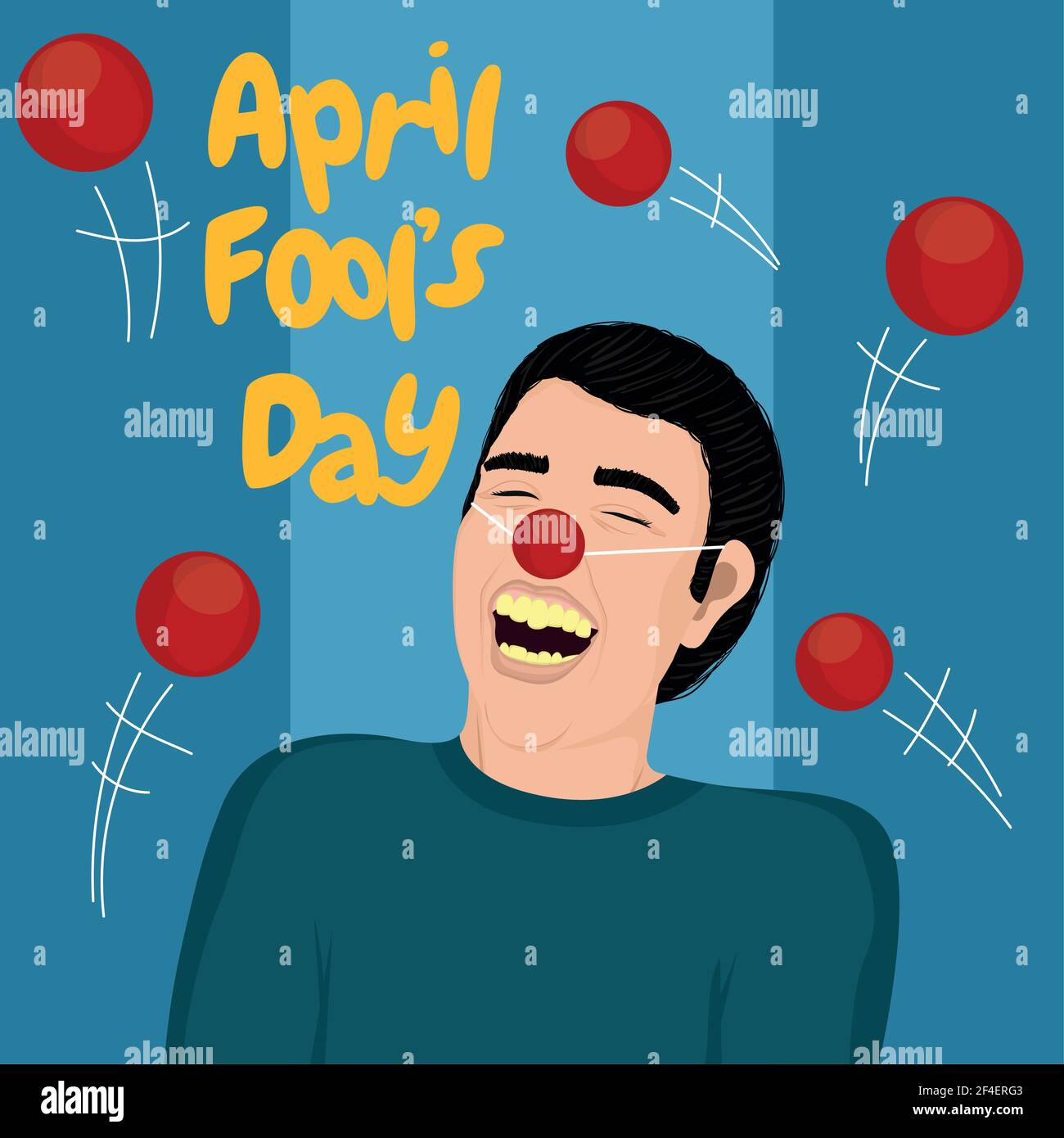April fool day poster. Happy man pop art style - Vector Stock Vector ...