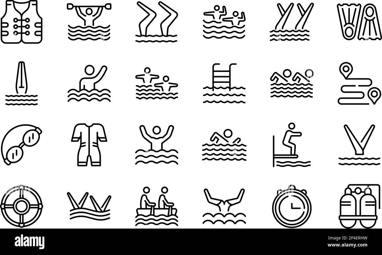 Synchro swimming Stock Vector Images - Alamy