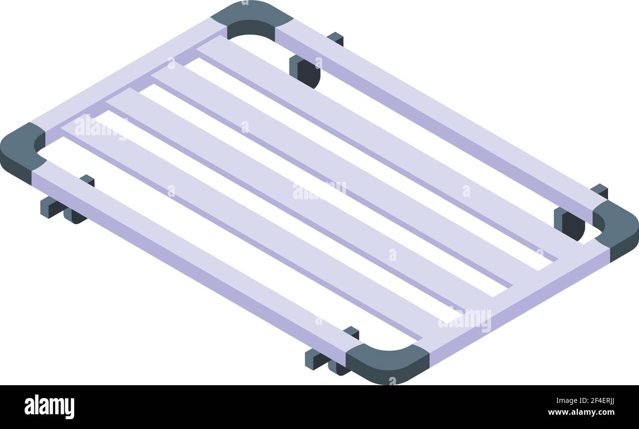 Car roof storage icon. Isometric of Car roof storage vector icon for ...