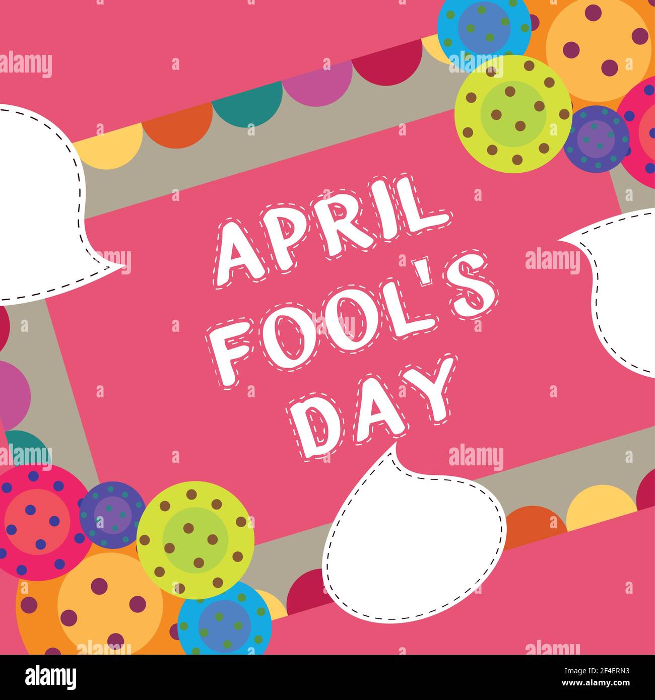 April fool day poster with text- Vector Stock Vector Image & Art - Alamy