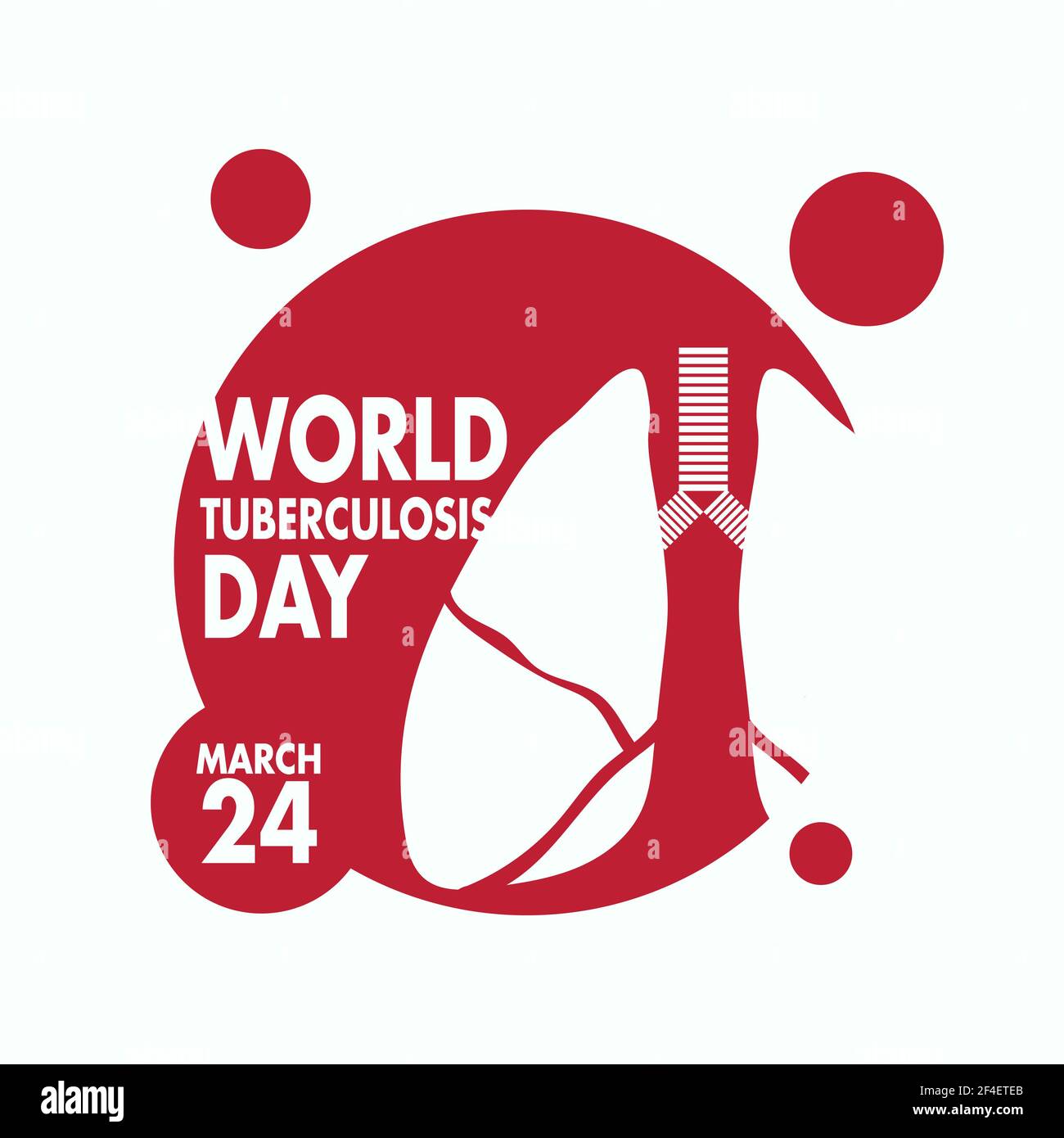 World Tuberculosis Day March 24 poster,lungs health awareness illustration banner vector Stock ...